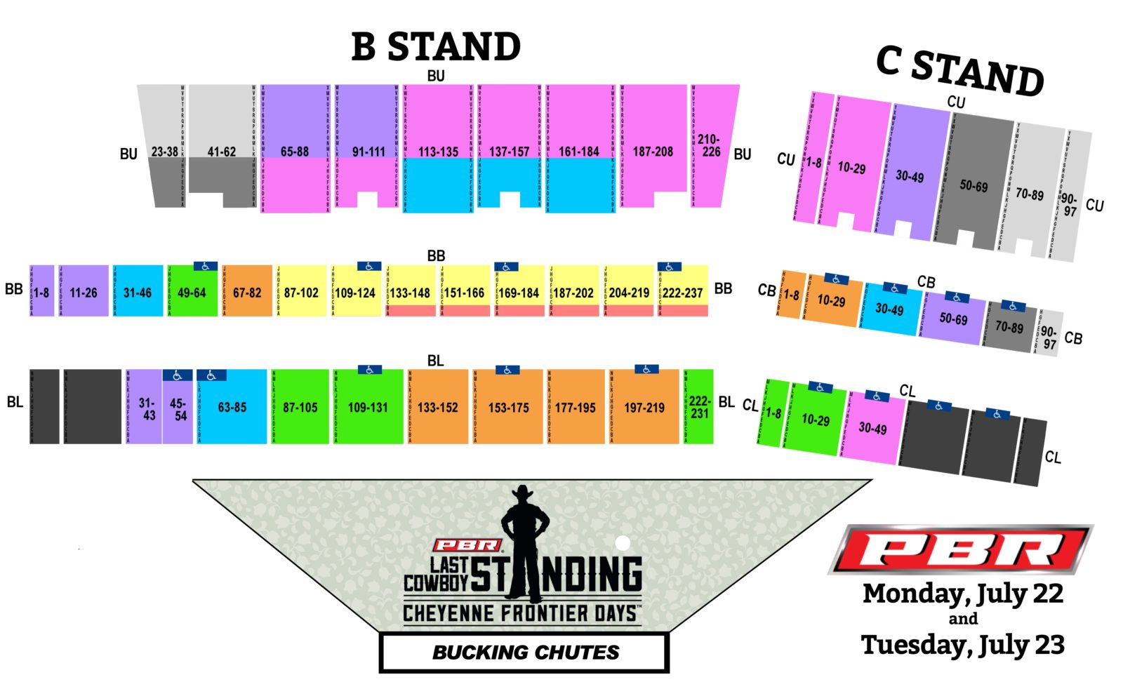 Maps & Seating Charts - Cheyenne Frontier Days